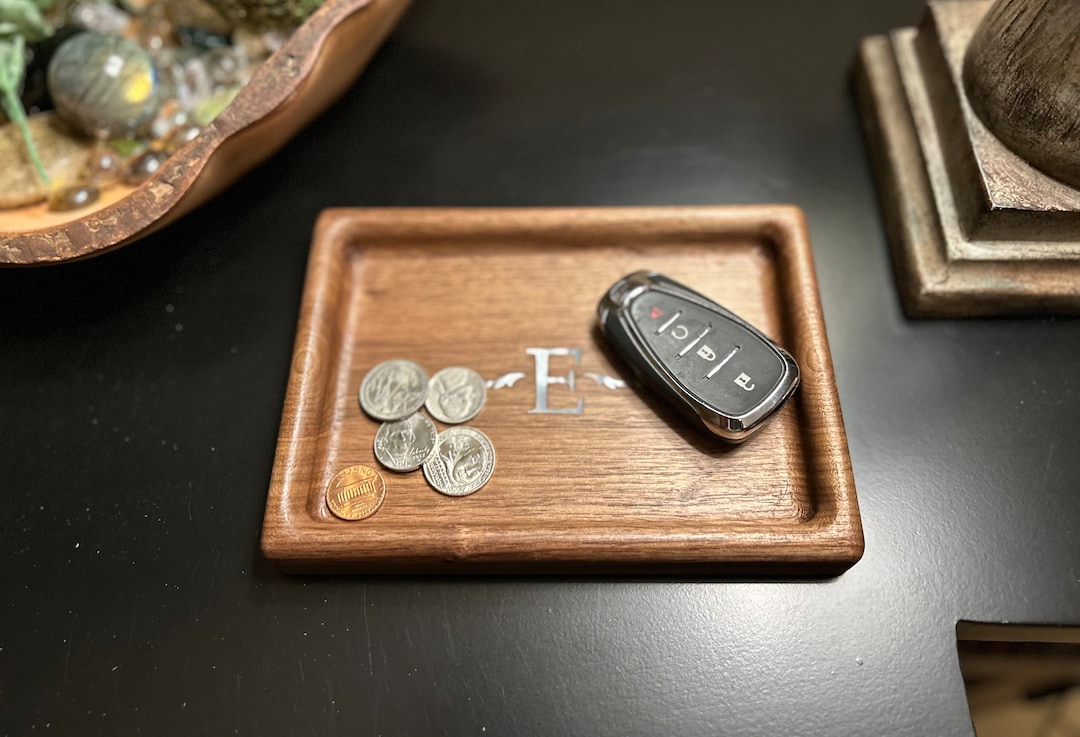 Personalized Catchall Tray, EDC Tray, Wooden Valet Tray With ...