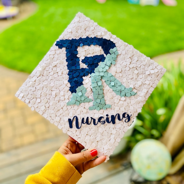 Graduation Cap Topper College Logo - Etsy