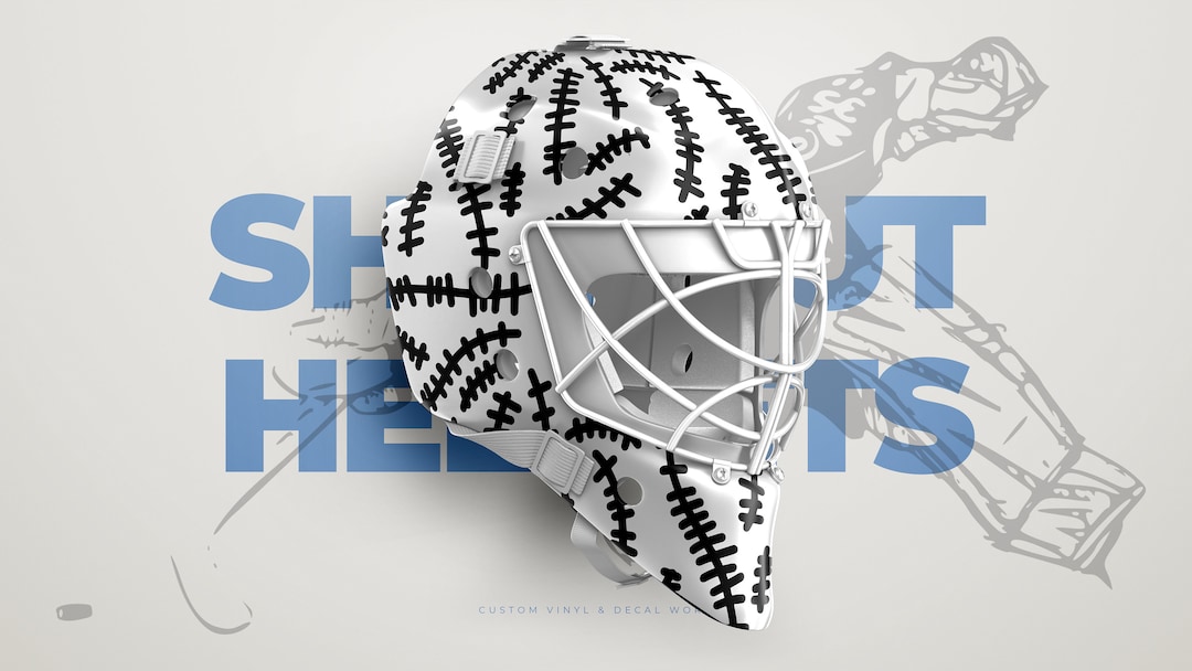 Stitches Hockey Decal Set | Custom Vinyl Decal | Hockey Goalie Custom ...