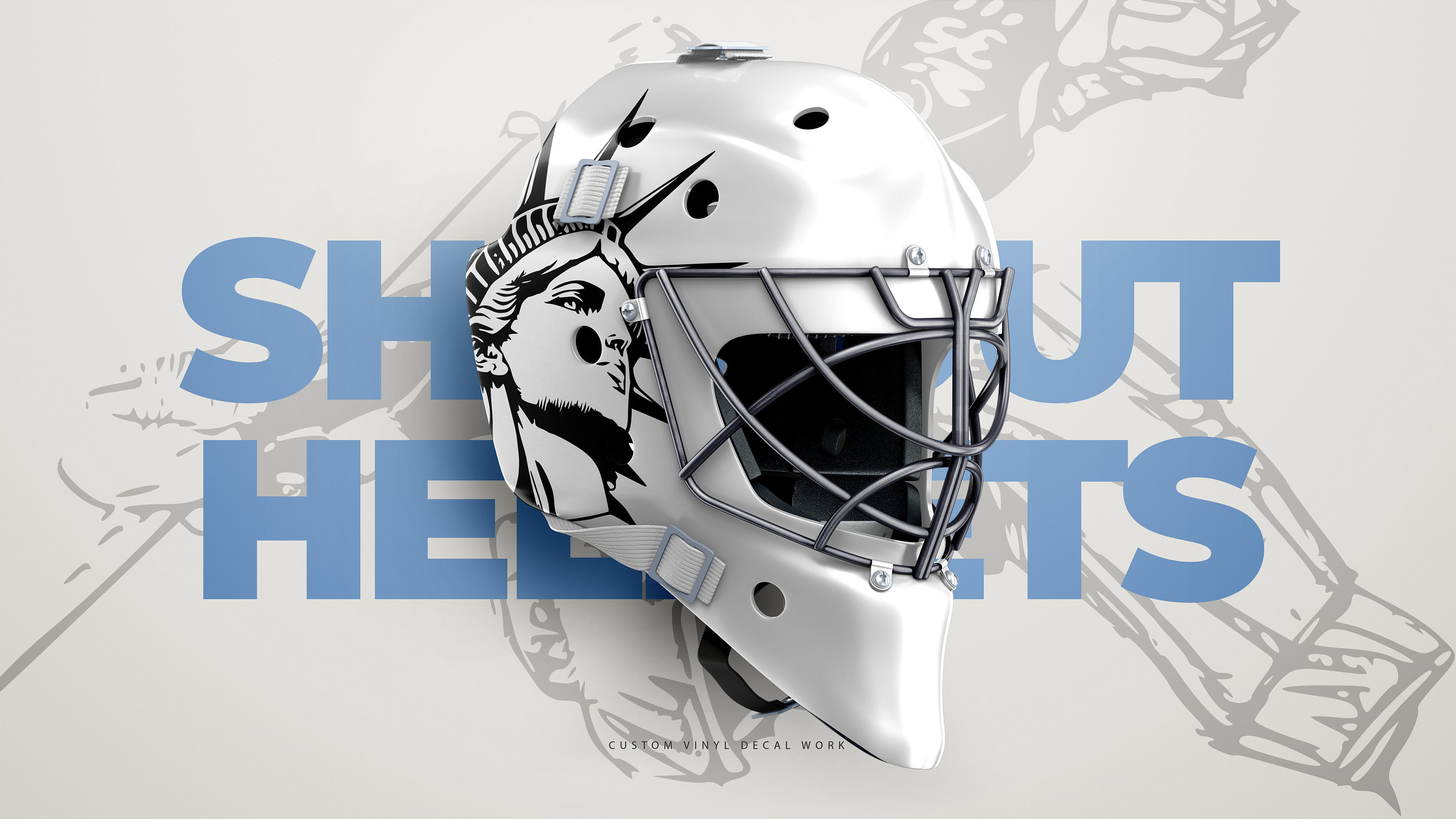 Statue of Liberty Hockey Decal | Custom Vinyl Decal | Hockey Goalie ...