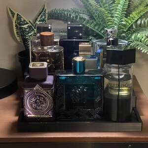 Fragrance Display Shelf | Perfume and Cologne Bottle Organizer | Triple ...