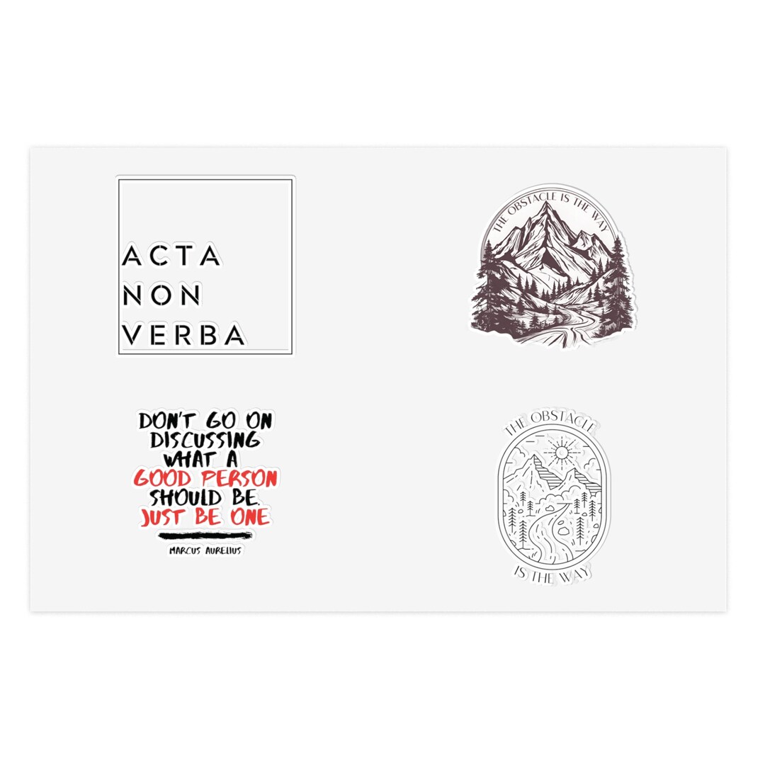 Stoic Philosophy Sticker Sheets - Etsy