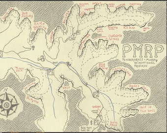 New River Gorge National Park Hand-drawn - Etsy
