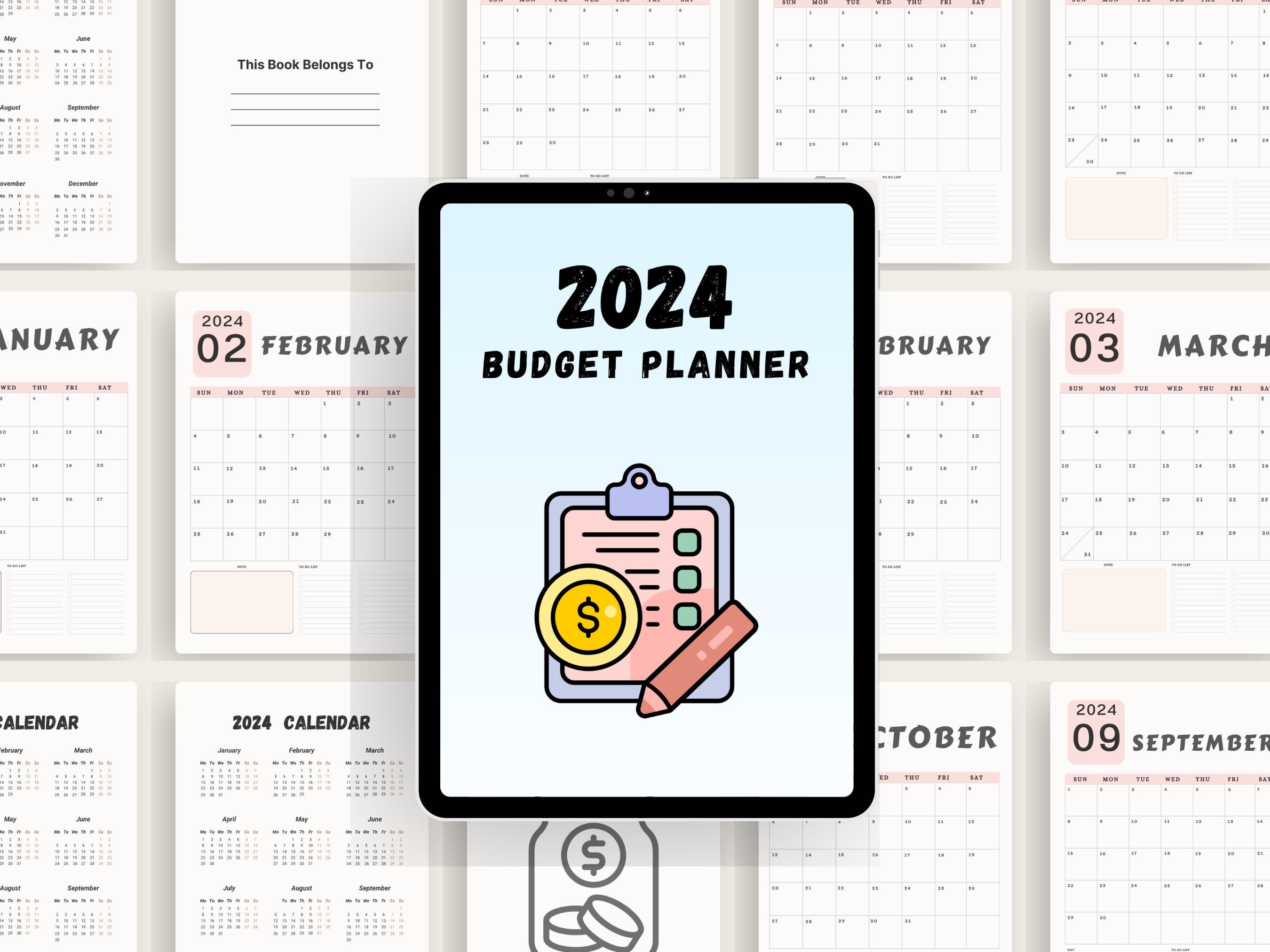 2024 Budget Planner, Paycheck Budget Planner, EDITABLE Budget by ...