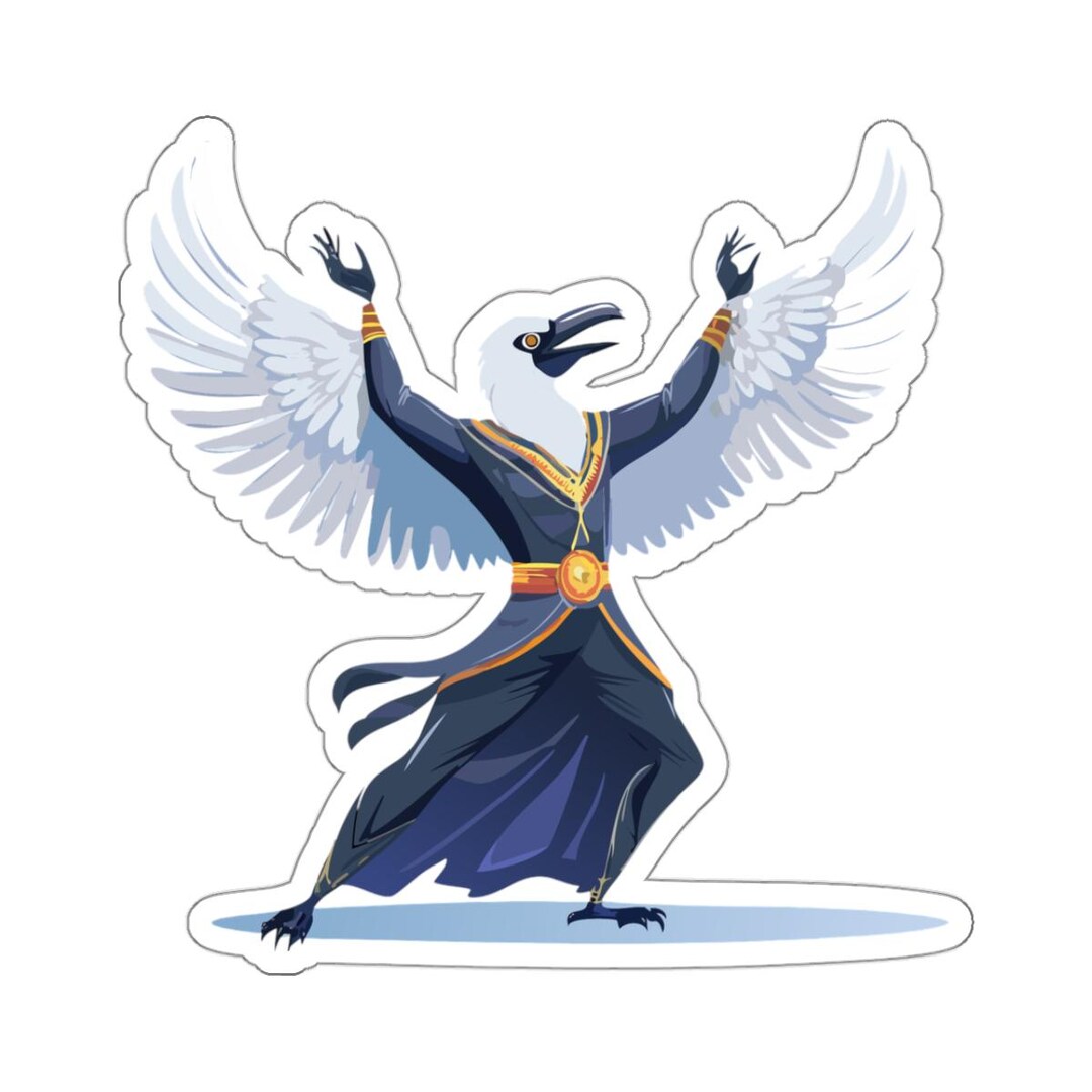 Raven Dancer Mesmerized of Kiss-cut Stickers - Etsy