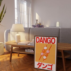 Japanese Food Dango Poster Dessert Kitchen Japan Cuisine Graphic Poster ...