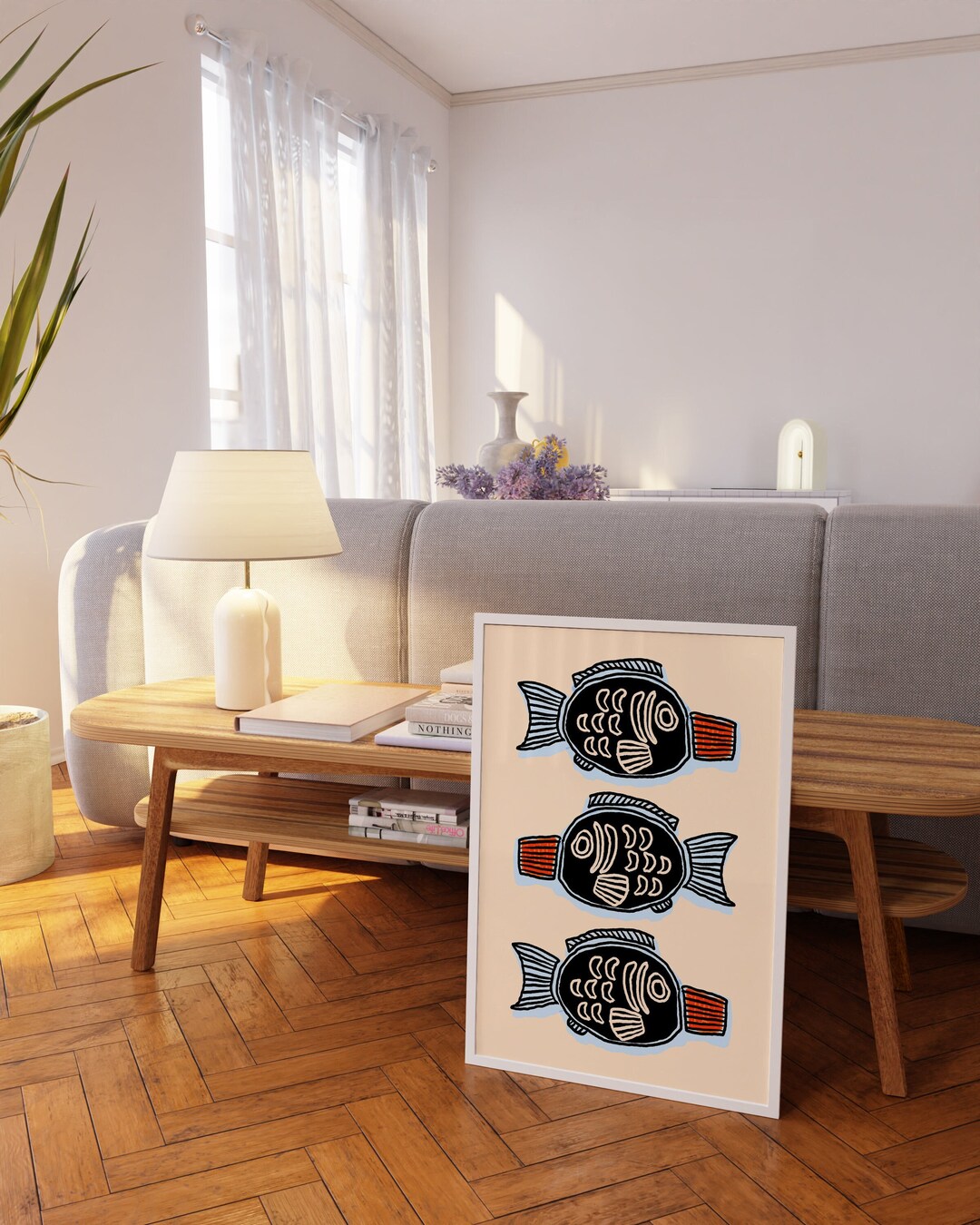 Fish Bottle Sushi Soy Print Japan Poster Food Print for Kitchen ...