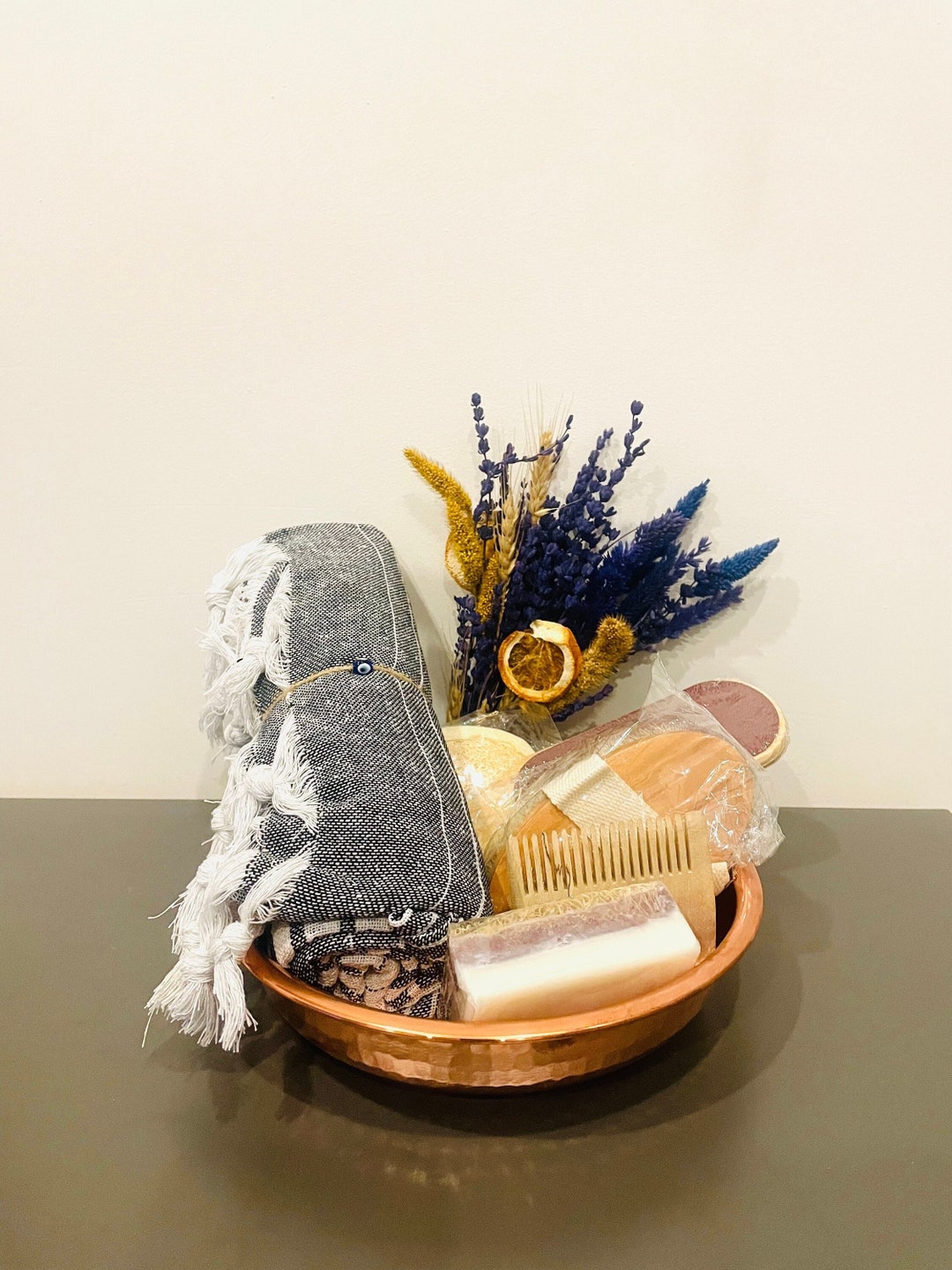 Traditional Turkish Bath Set, Body Gift Set, Bath Foam Gift Set, Copper ...