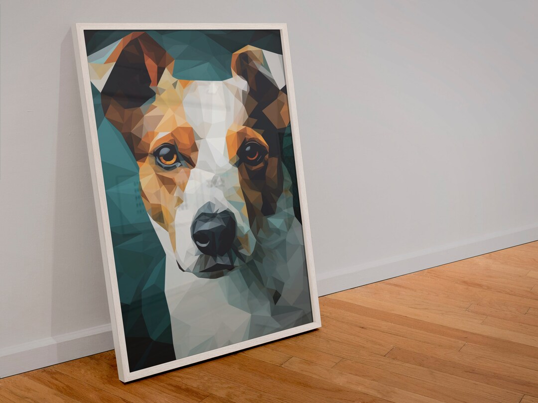 Cubism Jack Russell Print, Abstract Art, Animal Poster, Jack Russell ...