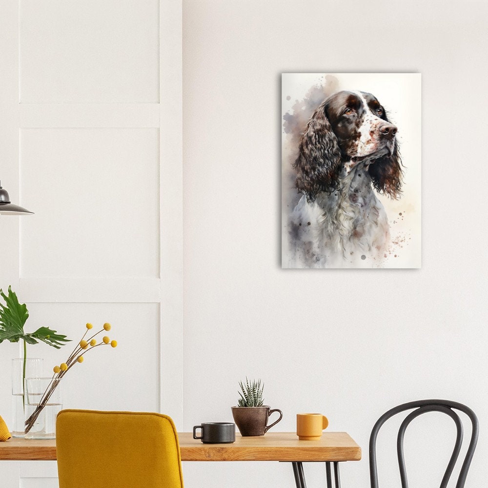 Springer Spaniel, Contemporary Watercolour Painting Print. Springer ...