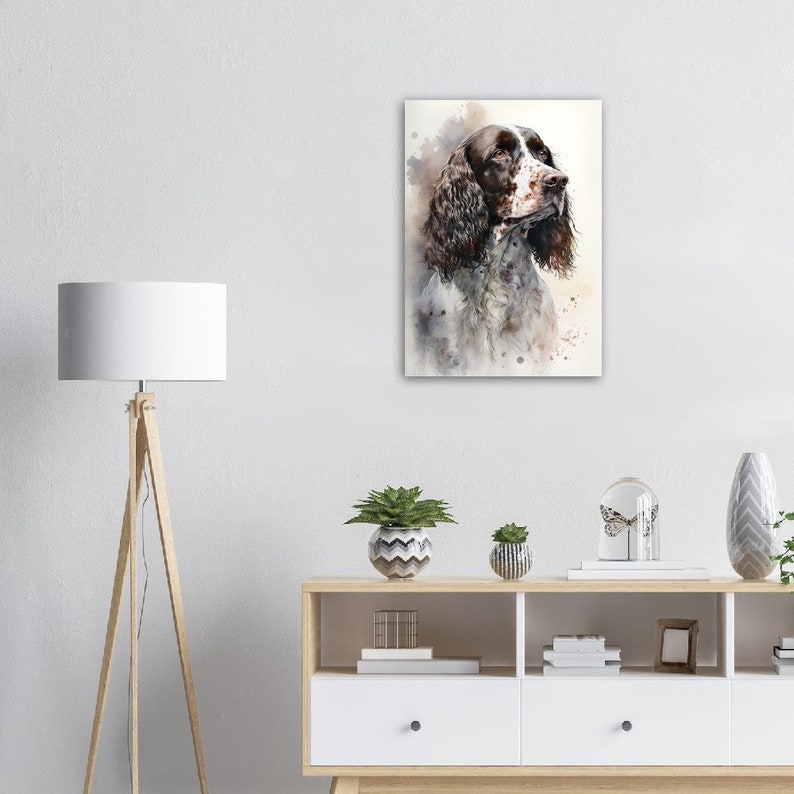 Springer Spaniel, Contemporary Watercolour Painting Print. Springer ...
