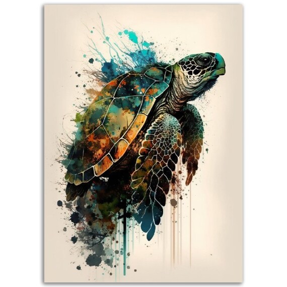 Abstract Turtle Painting