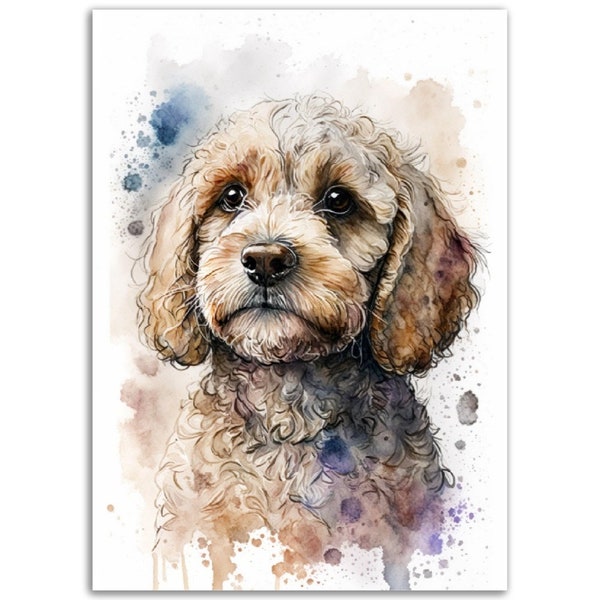 Cockapoo Art Painting - Etsy UK