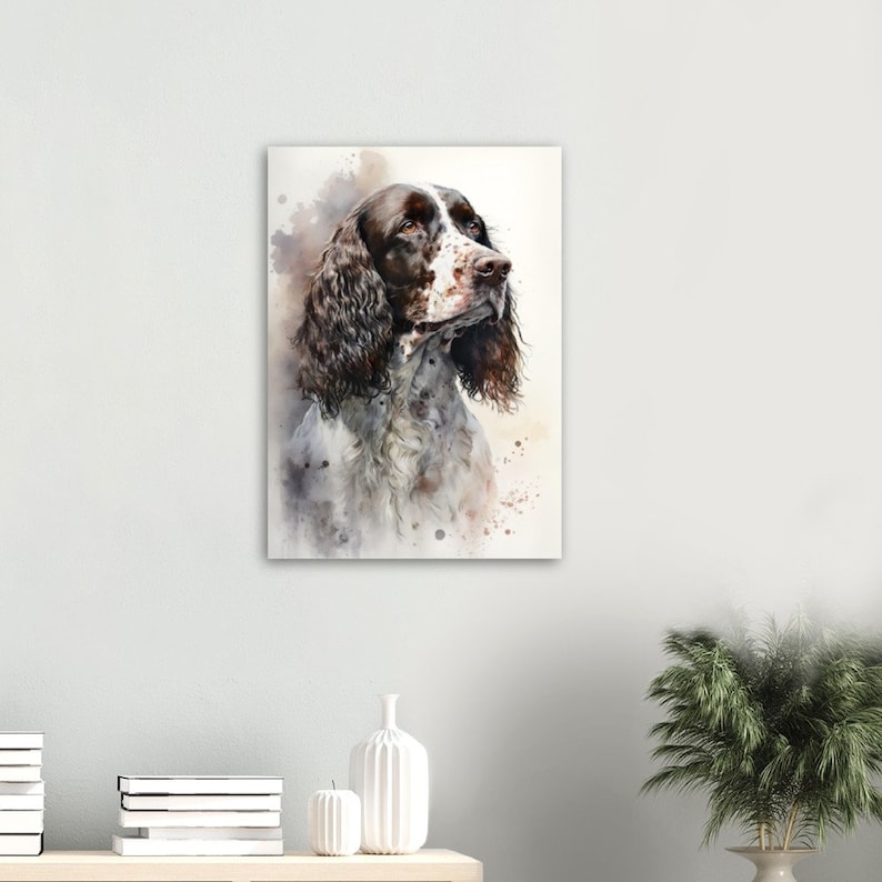 Springer Spaniel, Contemporary Watercolour Painting Print. Springer ...