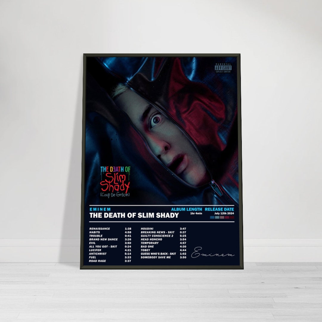 Eminem the Death of Slim Shady, Eminem Print, the Death of Slim Shady ...