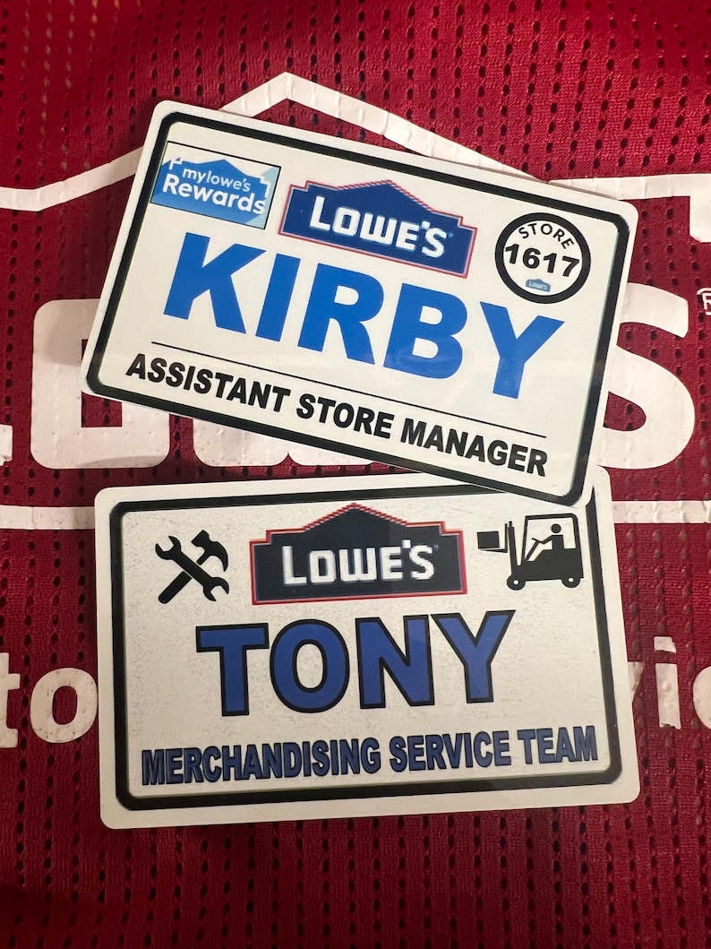 Customizable Metal Lowe's Name Plate: Full Color Personalized Long ...