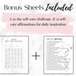 Self Care Planner, Self Care Checklist, Self Care Journal, Printable ...