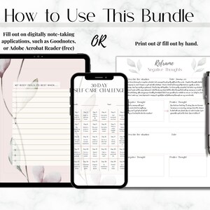 Self Care Planner, Self Care Checklist, Self Care Journal, Printable ...