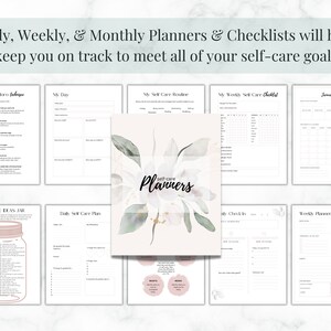 Self Care Planner, Self Care Checklist, Self Care Journal, Printable ...