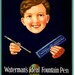 Ideal Waterman Fountain Pen Vintage Advertising Advert Poster Print ...