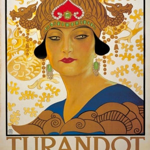 Turandot Music by G. Puccini Poster Print, Vintage Entertainment ...