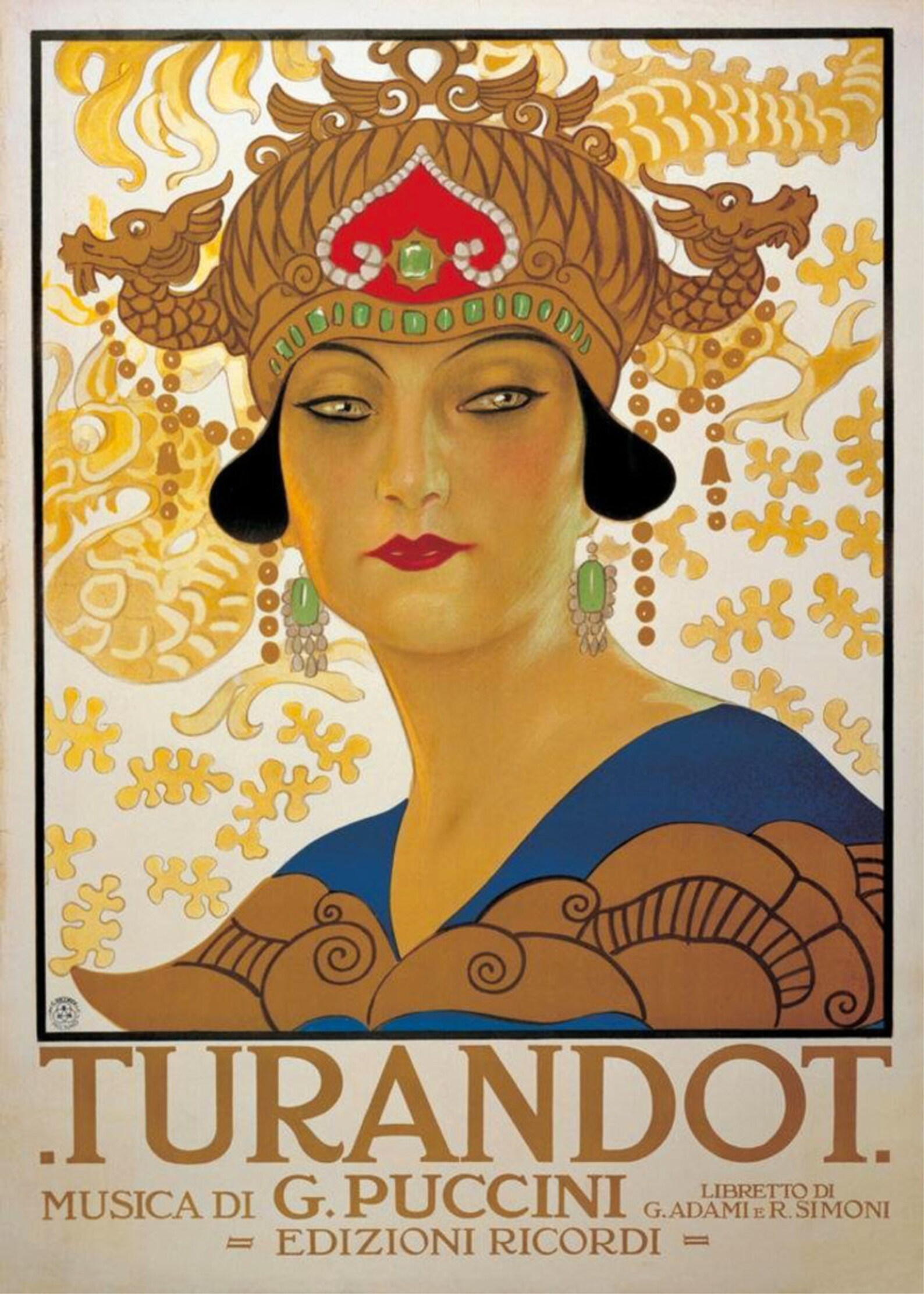 Turandot Music by G. Puccini Poster Print, Vintage Entertainment ...