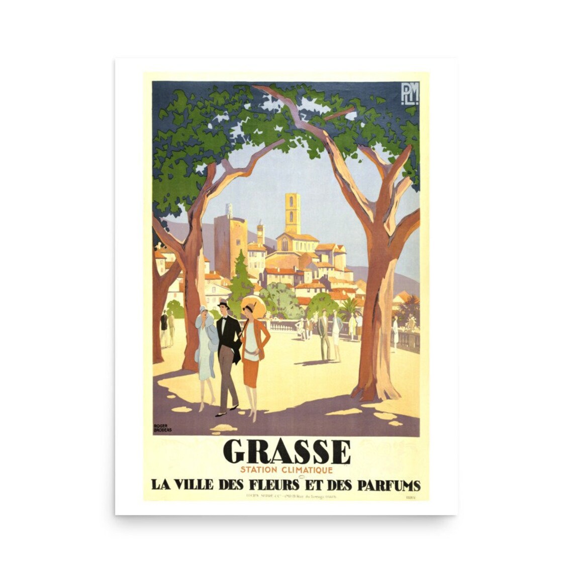Vintage French PLM Poster, Grasse Poster, Vintage World Travel Print ...