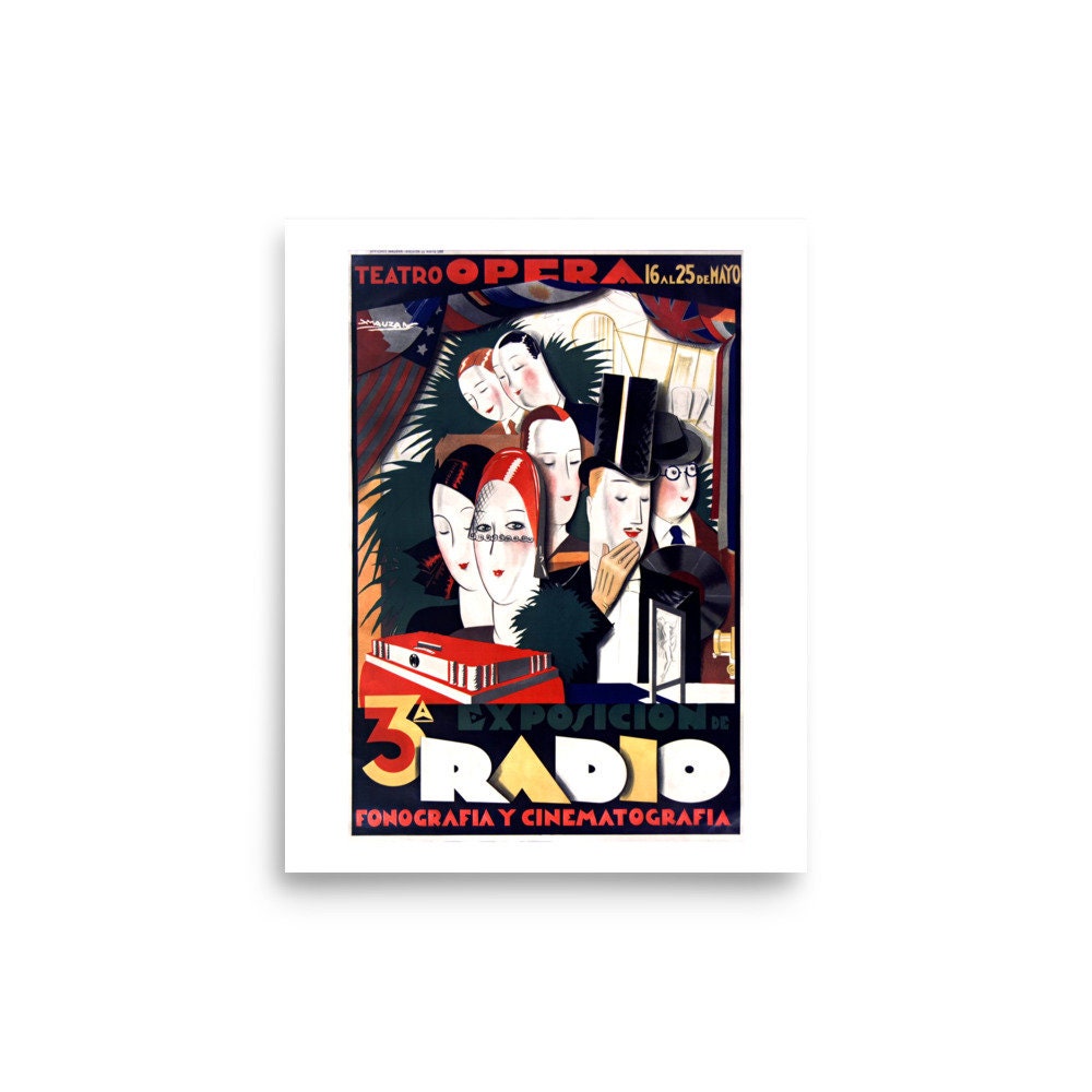 Vintage Opera Theatre Poster, 3rd Radio, Records and Cinematography ...