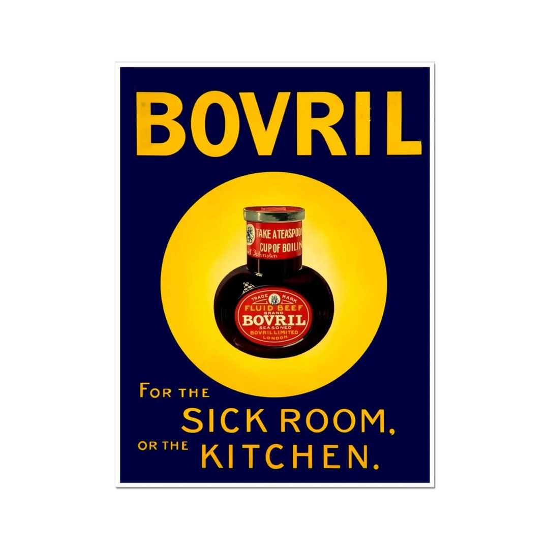 Bovril Vintage Food Advert Print, Historic British Food & Drink Ad ...