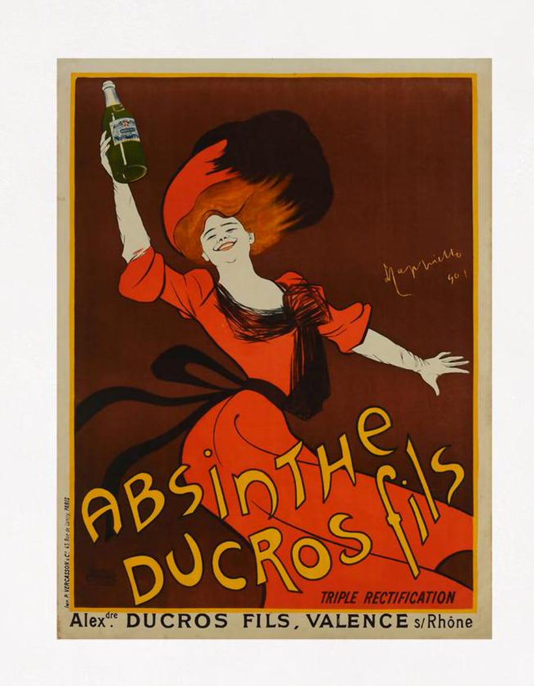 Vintage Absinthe Ducros Fils Poster, Leonetto Cappiello Print - Etsy