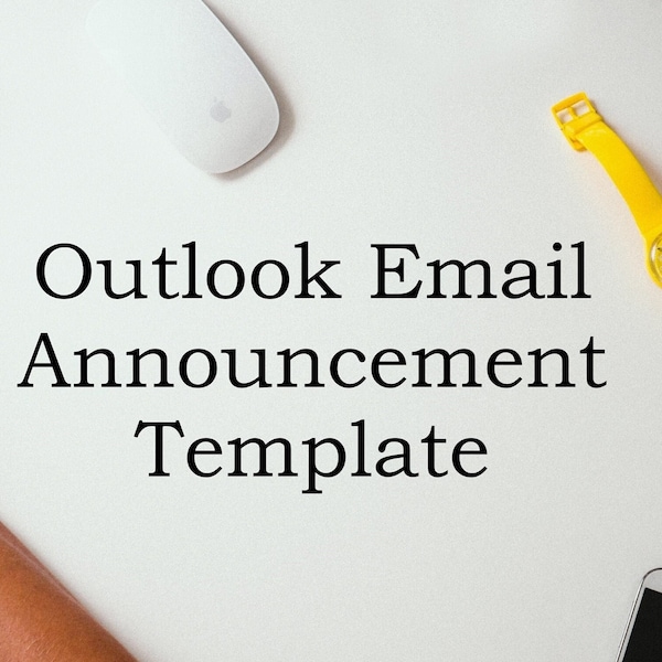 Outlook Email Template Email Template for Corporate Announcements ...
