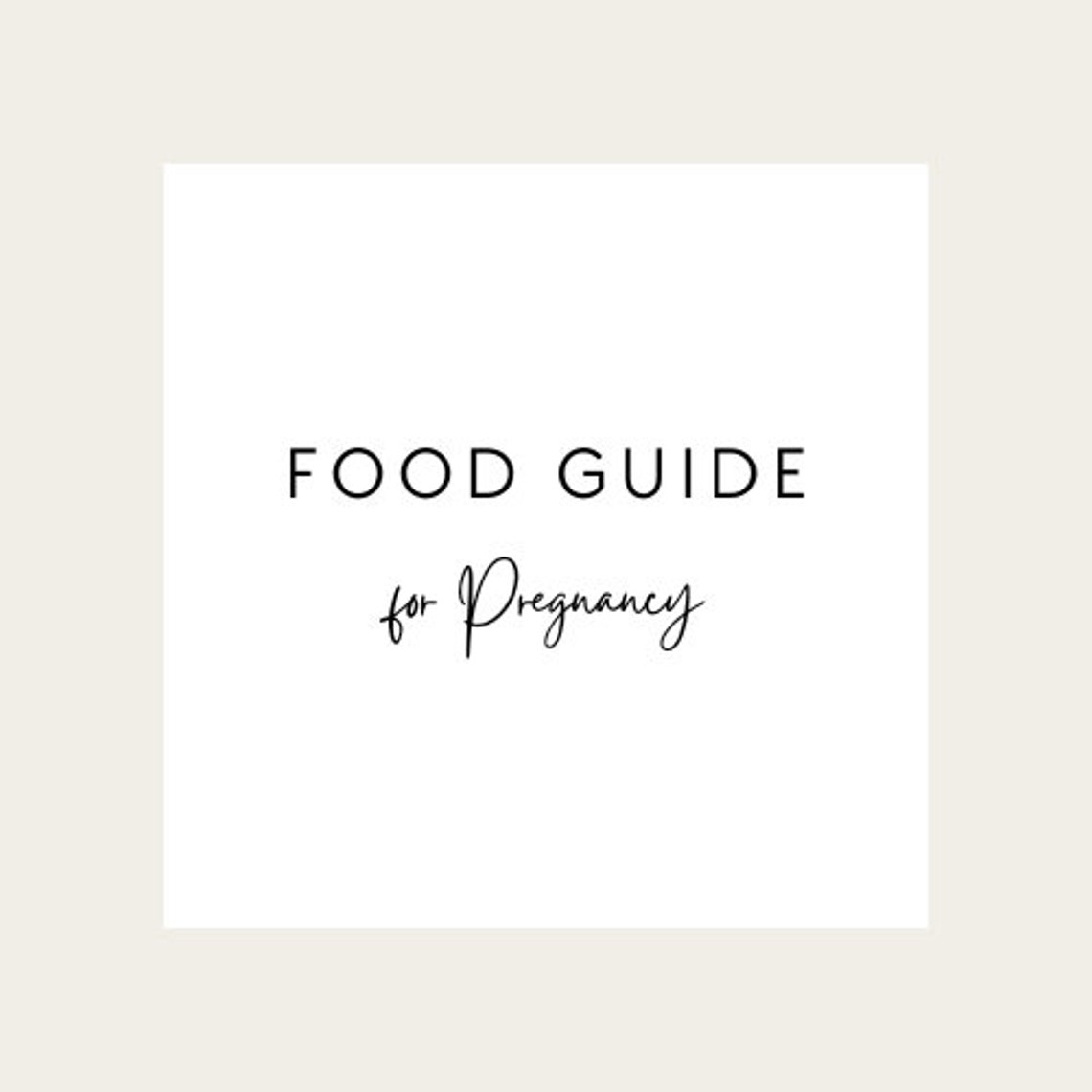 Pregnancy Food Guide | Pregnancy Nutrition | Printable Cheat Sheet ...