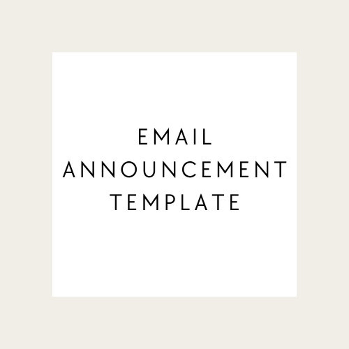Outlook Email Template | Email Template for Corporate Announcements ...