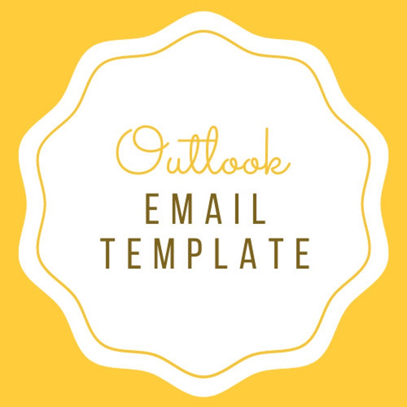 Outlook Email Template | Email Template for Corporate Announcements ...