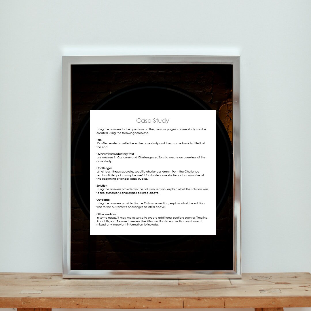 Case Study Template | Create a Case Study in a Few Easy Steps | Case ...