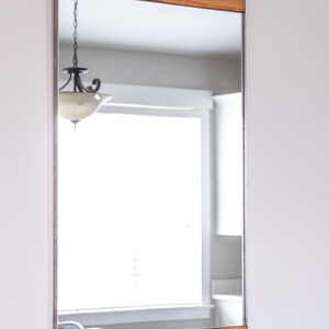 Farmhouse Rustic Industrial Mirror With Hardwood and Steel Frame. - Etsy