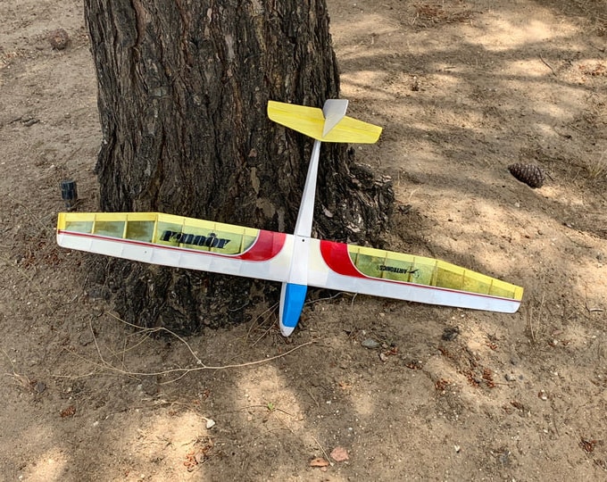 RC Glider Kit Micro Radio Control Glider Feather Squared Balsa Discus ...