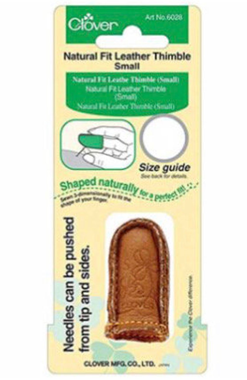 Natural Fit Leather Thimble Small - Etsy