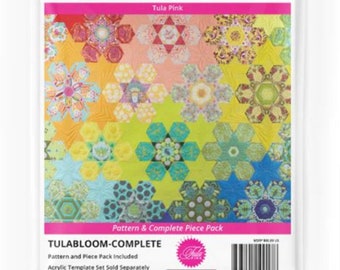 Tula Pink Tula's Bloomers Complete Pattern and Piece Pack Quilt Pattern ...