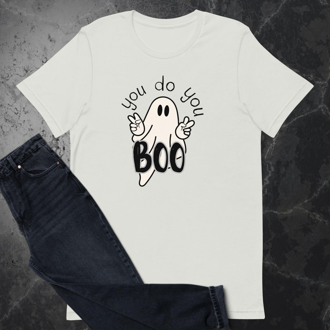 You Do You Boo! Ghostly Peace Sign Positivity Short Sleeve Unisex Tee ...