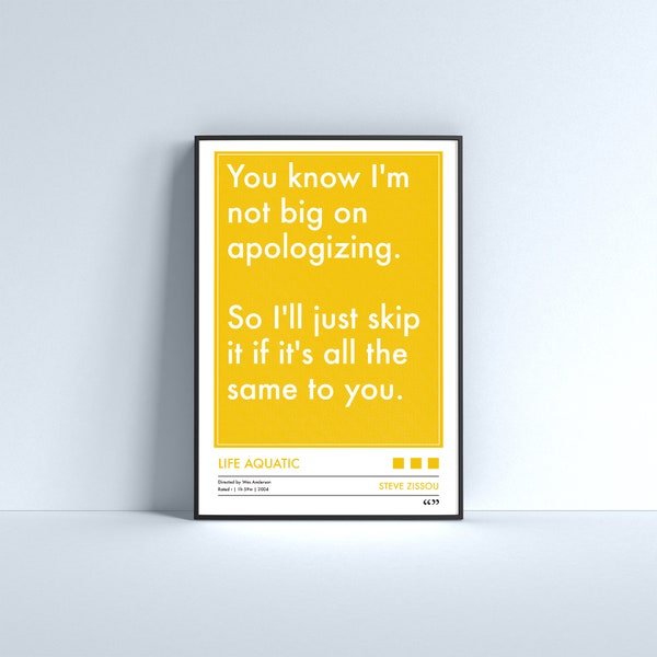 Life Aquatic Poster - Etsy