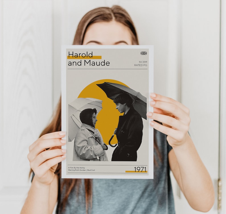 Harold and Maude | Minimalist Movie Poster | Modern Digital Download ...
