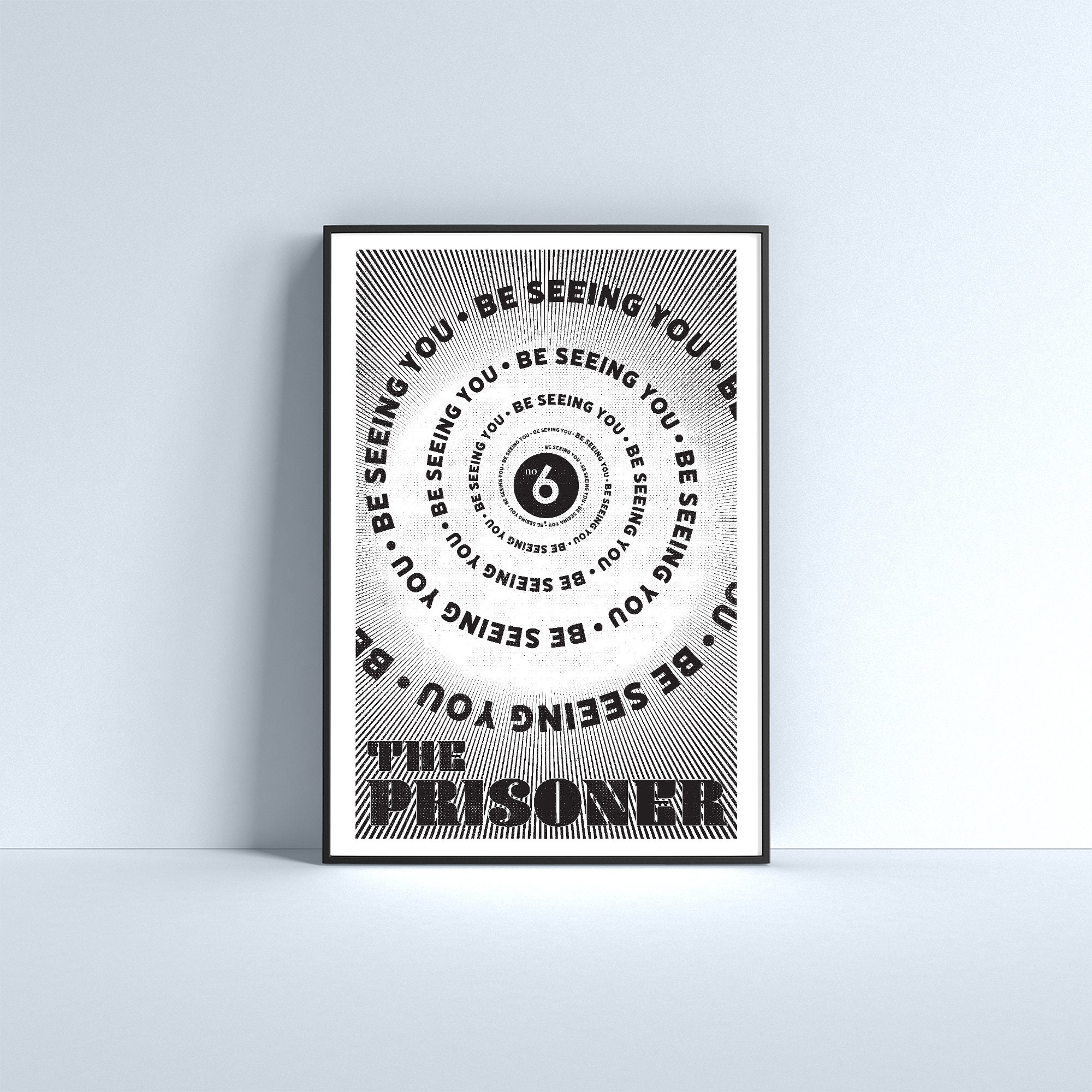 The Prisoner: Be Seeing You | Printable Retro Wall Art Movie Poster ...