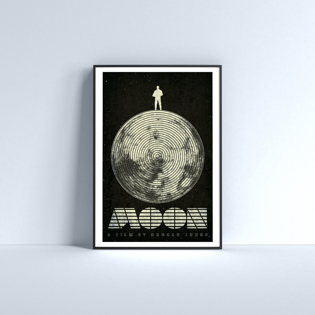 Moon Retro Movie Poster | Printable Wall Art | Digital Download ...