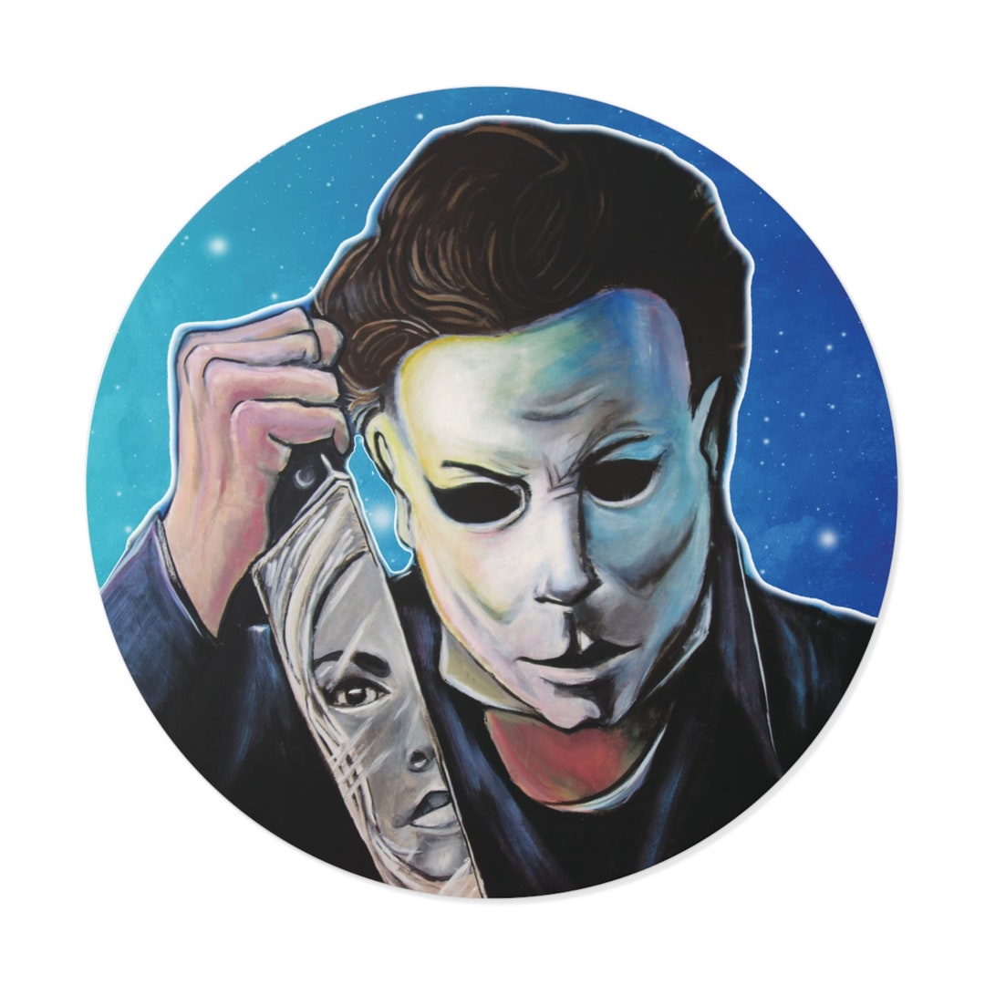 Michael Myers Circle Sticker Sticker for Car Window for Tumbler Sticker ...