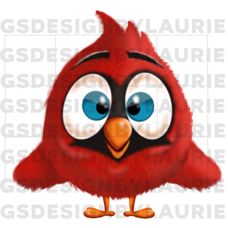 Cute Bluebird, Cardinal, Cute Birds, Nursery Decor, Nursury Bird Decor ...