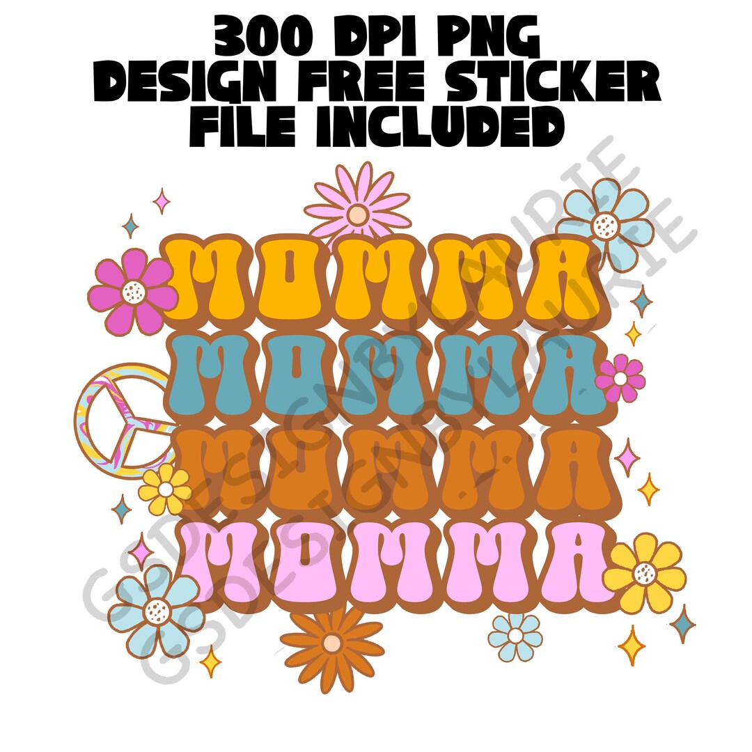 Momma PNG Mommamomma Sublimation Momma Design - Etsy