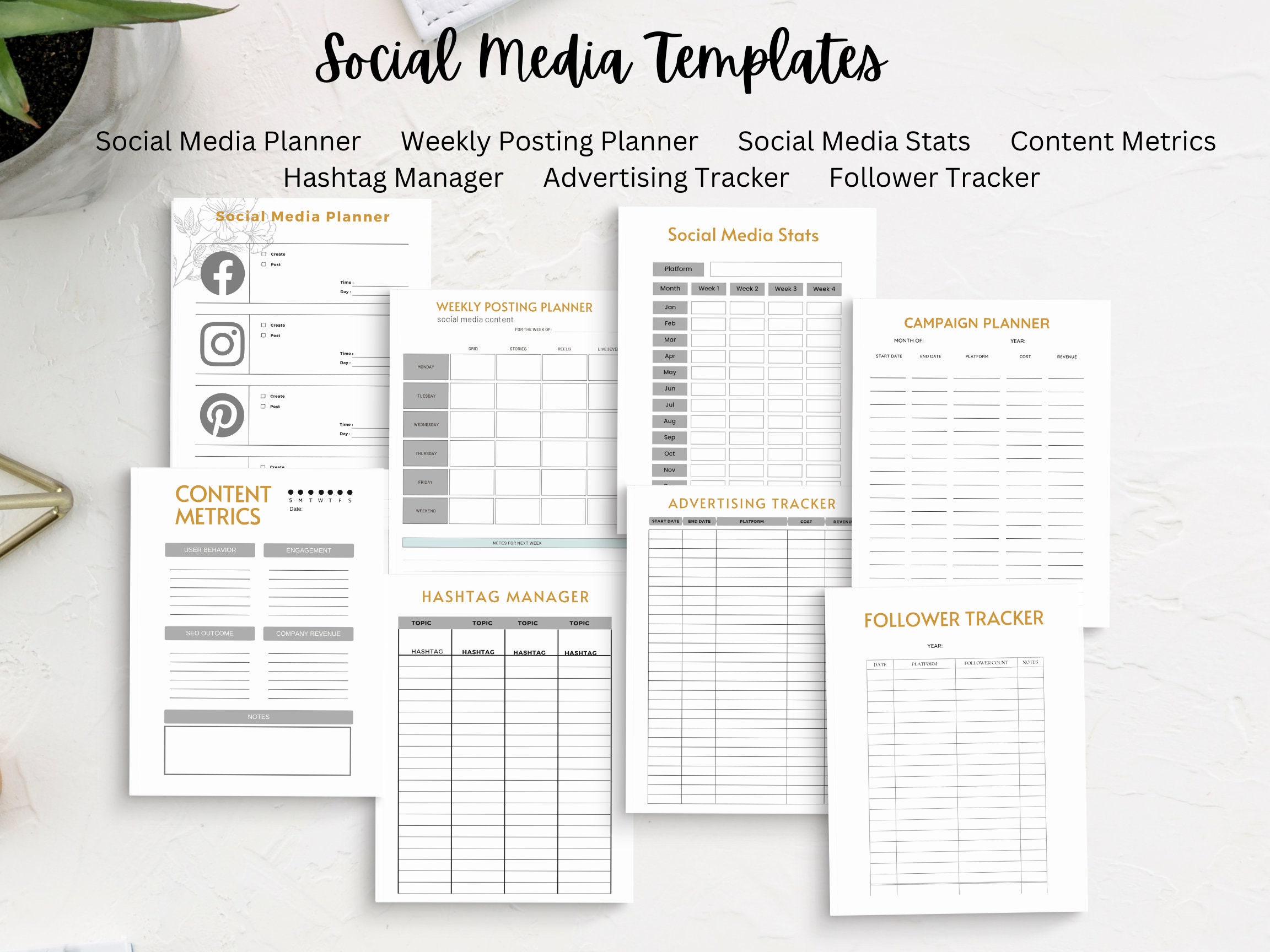 Digital Printable Business Planner Bundle, Small Business, Product and ... Digital Printable Business Planner Bundle, Small Business, Product and ...