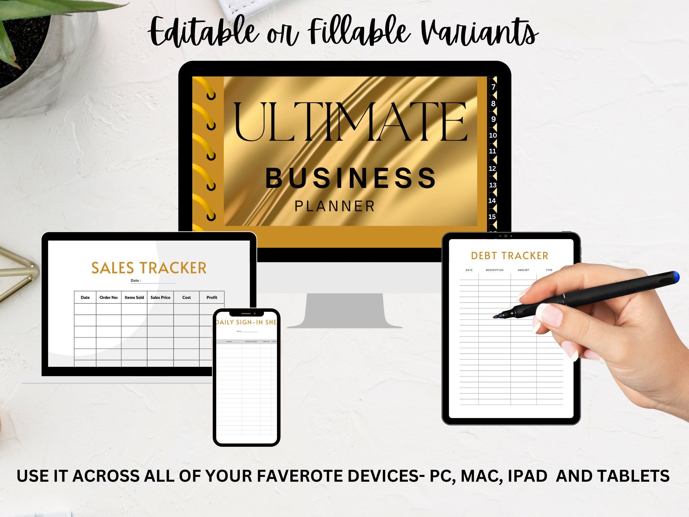 Digital Printable Business Planner Bundle, Small Business, Product and ... Digital Printable Business Planner Bundle, Small Business, Product and ...