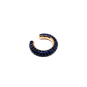 Cz Pave Ear Cuff Green Stone Ear Cuff Dainty Pave CZ Navy Blue Stone ...